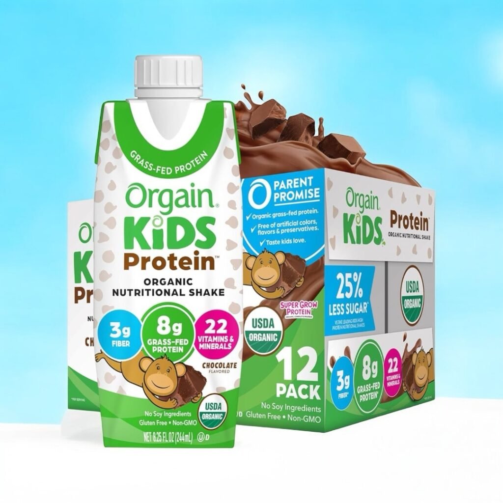 Orwin Licuado Nutricional Orgánico para Niños – Chocolate – 12 Pack de ...