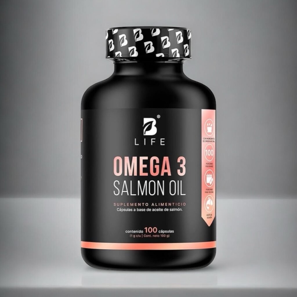 B Life Omega 3 | Aceite Puro de Salmón | 100 Cápsulas